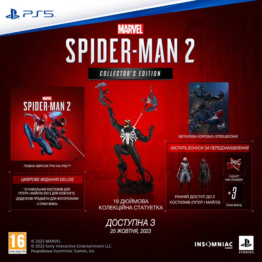 Игра Marvel's Spider-Man 2 Collector's Edition для PS5 (1000039374) ᐉ ...