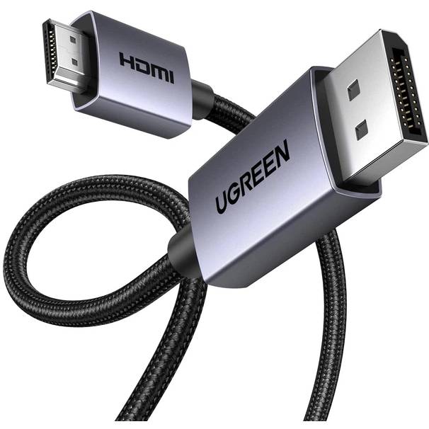 Кабель UGREEN DisplayPort M to HDMI M 3м V2.0 4K 30Hz DP125 Black ...