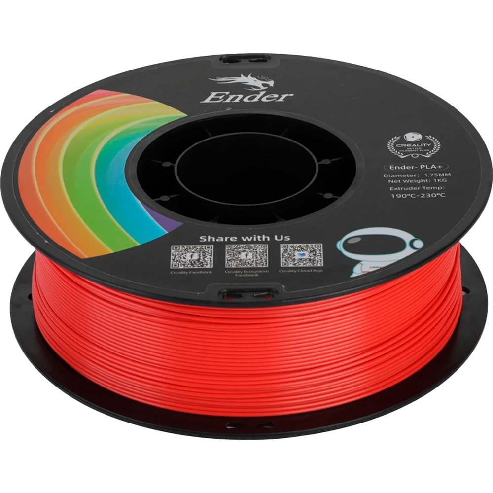 Пластик для 3D принтера CREALITY PLA Plus 1кг 1.75мм Red (3301010309) ᐉ ...
