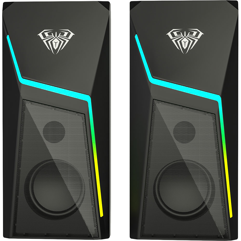 Колонки AULA N-521 Multi-Color Desktop Black (6948391265063) ᐉ купити в ...