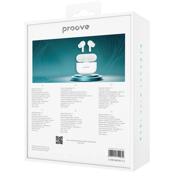 Гарнітура PROOVE Mainstream Pro TWS (APP) White (TWMSP001AP02) ᐉ купити ...