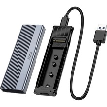 Внешний карман HOCO HB47 M.2 SSD Enclosure Metal Gray (6942007632355) ᐉ ...