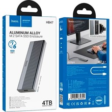 Зовнішня кишеня HOCO HB47 M.2 SSD Enclosure Metal Gray (6942007632355 ...