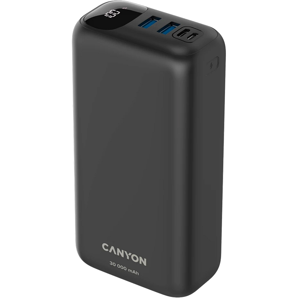 Powerbank CANYON PB-301 30000 mAh PD QC Black (CNE-CPB301B) ᐉ купити в FOXTROT ⁕ ціни, відгуки ...